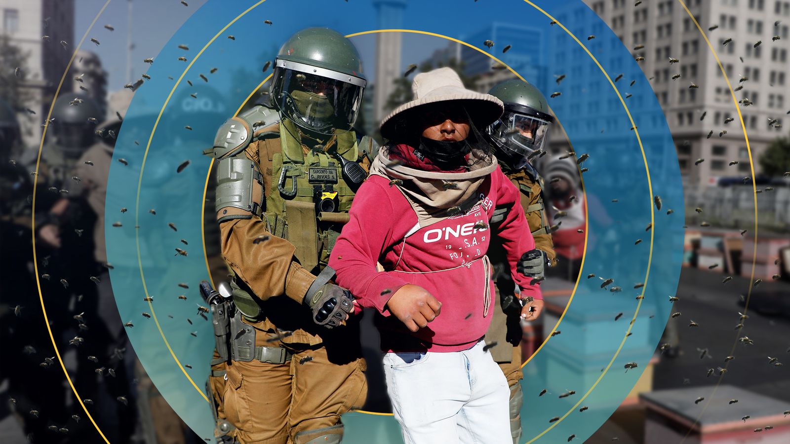 Police officers stung while trying to arrest beekeepers during protest ...