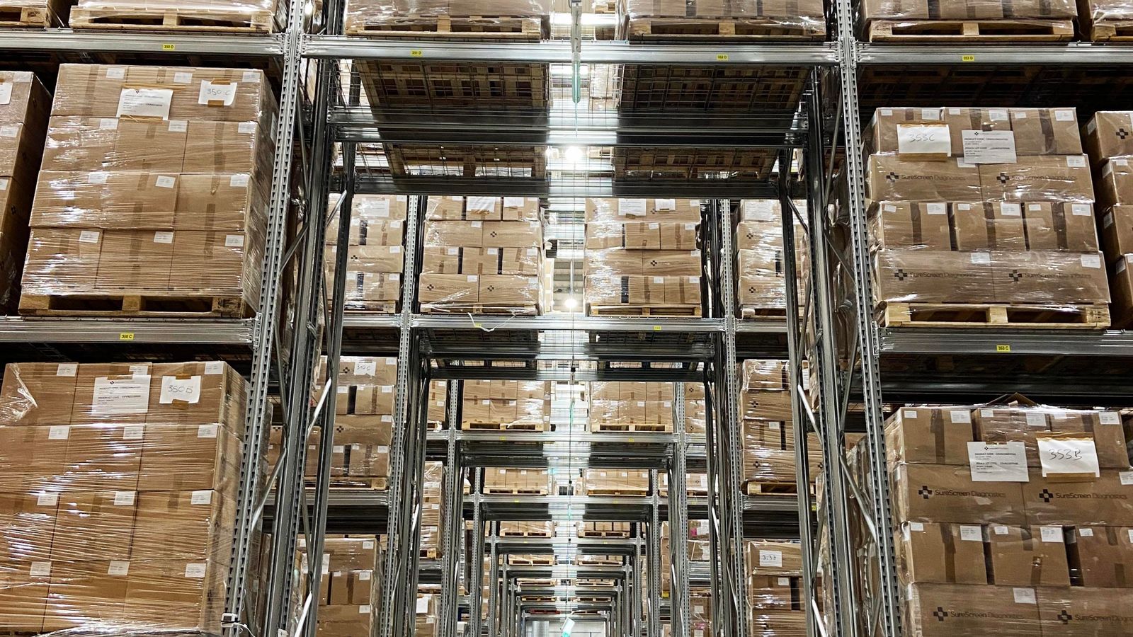 COVID-19: Inside the UK warehouse with 'tens of millions' of lateral ...