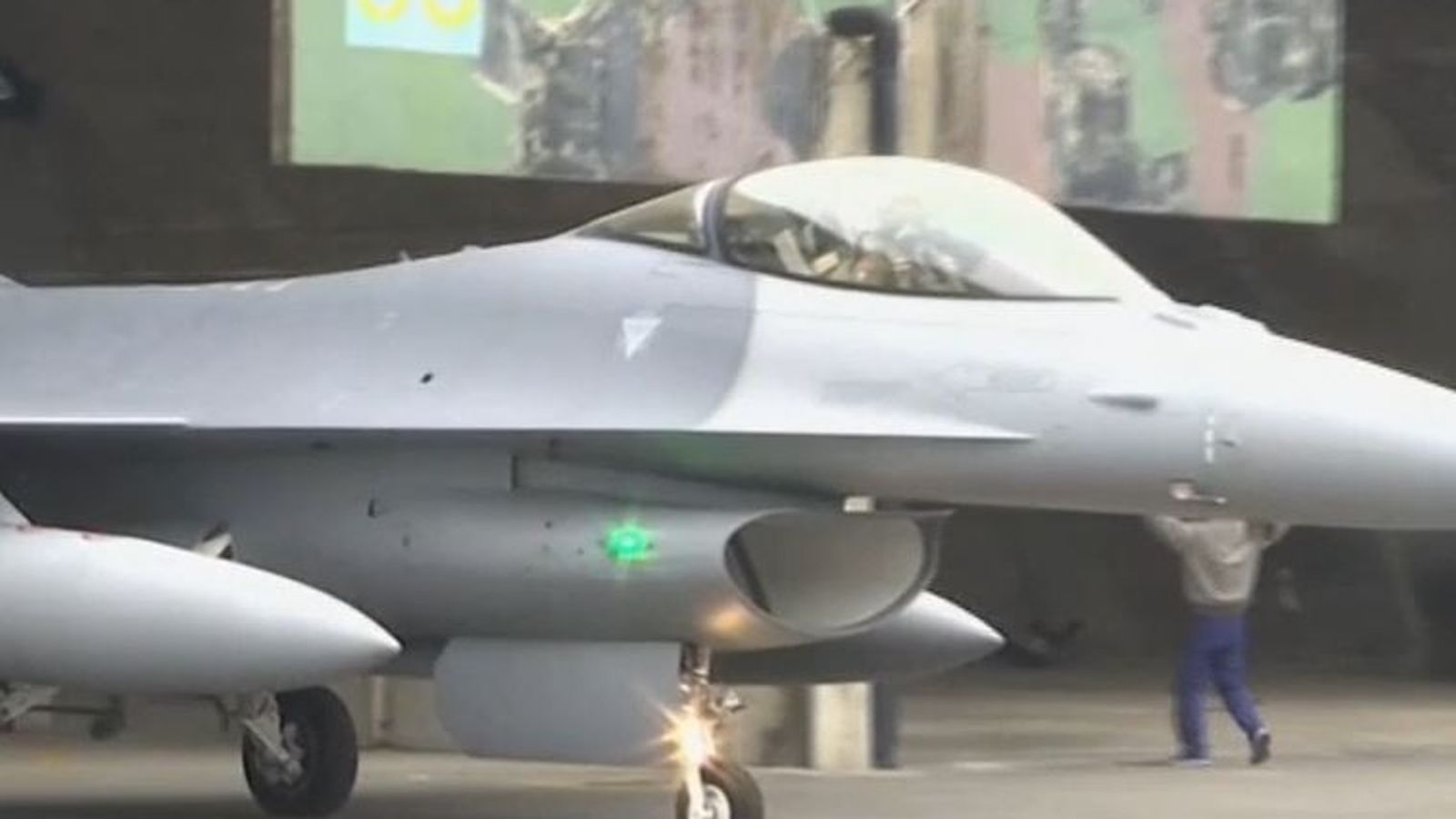 Taiwan scrambles fighter jets in military drill | World News | Sky News