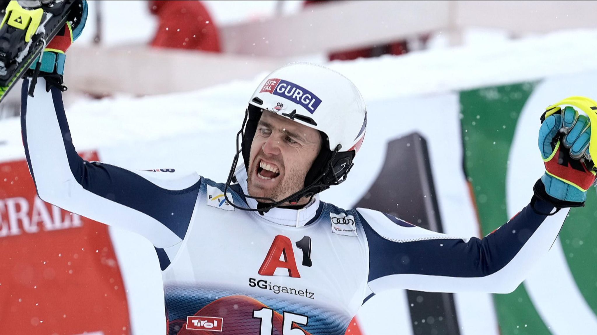 Skier Dave Ryding makes history to win Britain's first gold in alpine ...