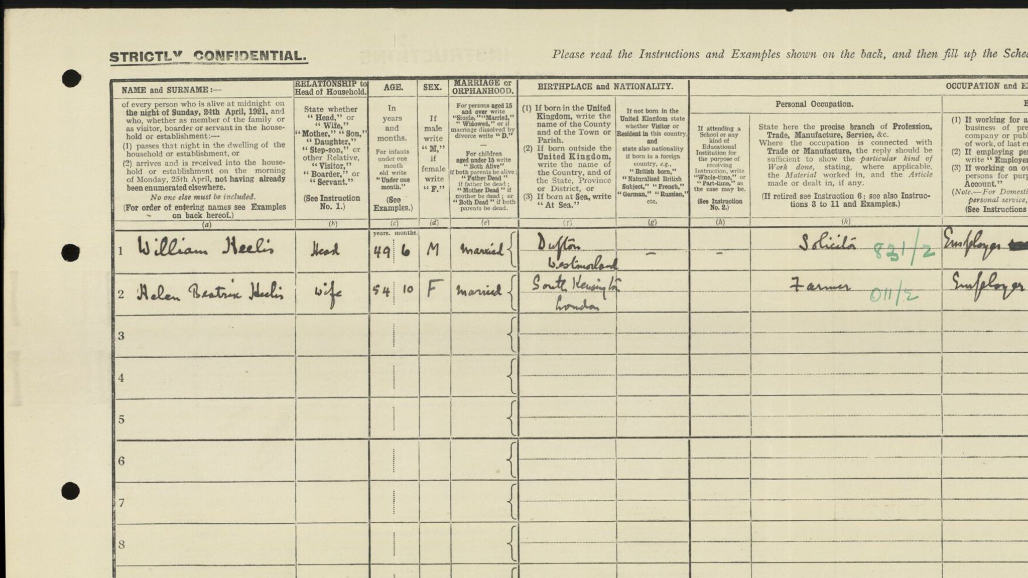 1921 census released online reveals life in post-World War One Britain ...