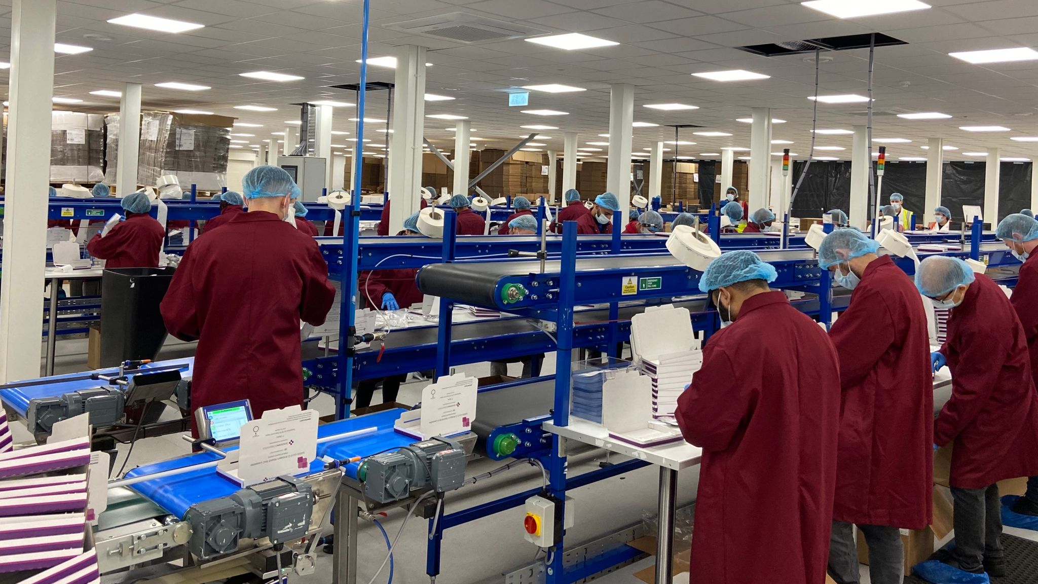 COVID-19: Inside the UK warehouse with 'tens of millions' of lateral ...
