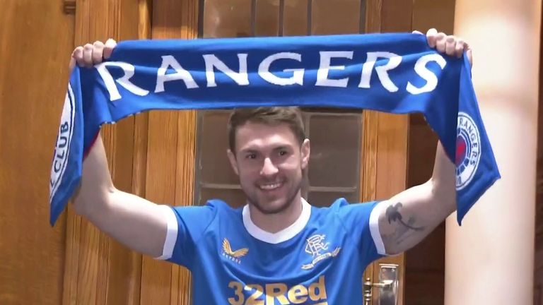 Aaron Ramsey signs for Rangers on loan from Juventus | Video | Watch TV ...