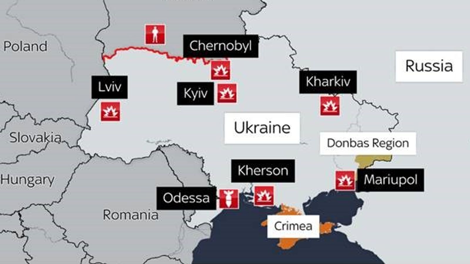 Russia launches invasion of Ukraine - Putin's troops 'seize control' of ...
