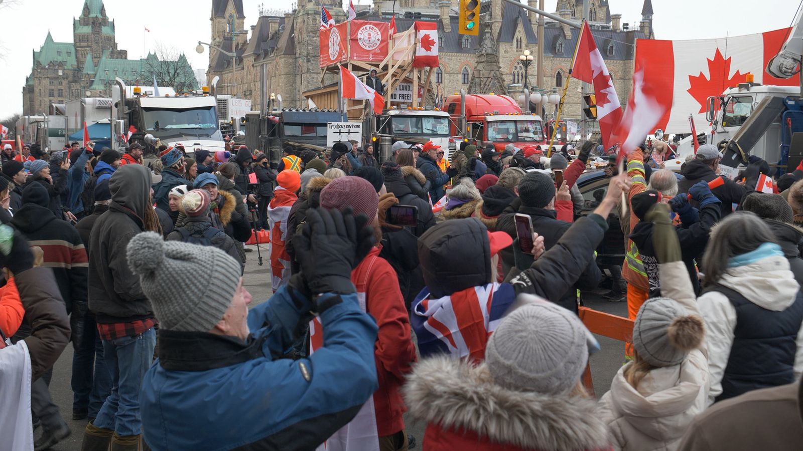 Freedom Convoy: Festival vibes as protests cripple Canada's capital ...