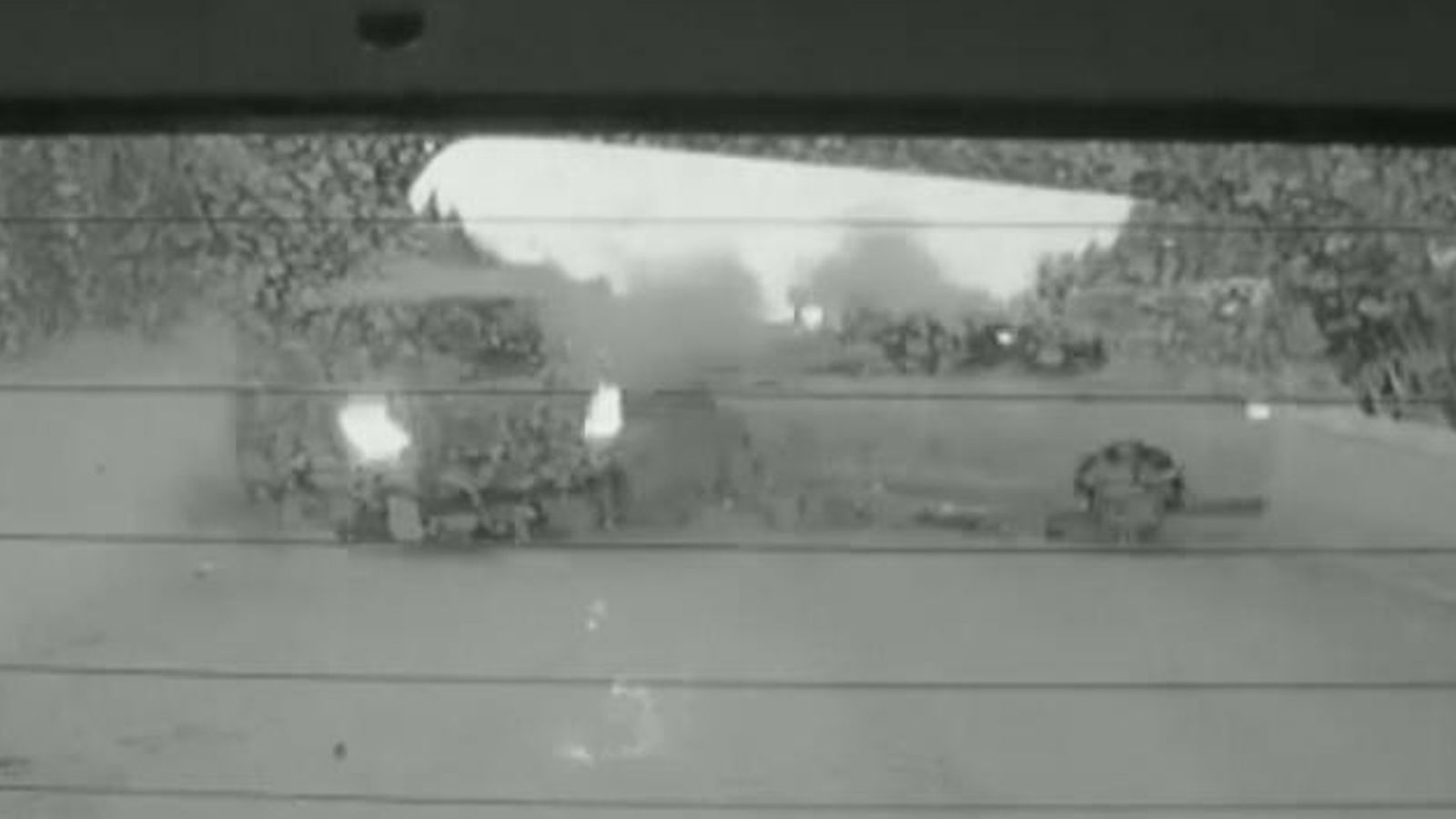 Kansas: Car spins out of control on a snowy road and slams into police ...