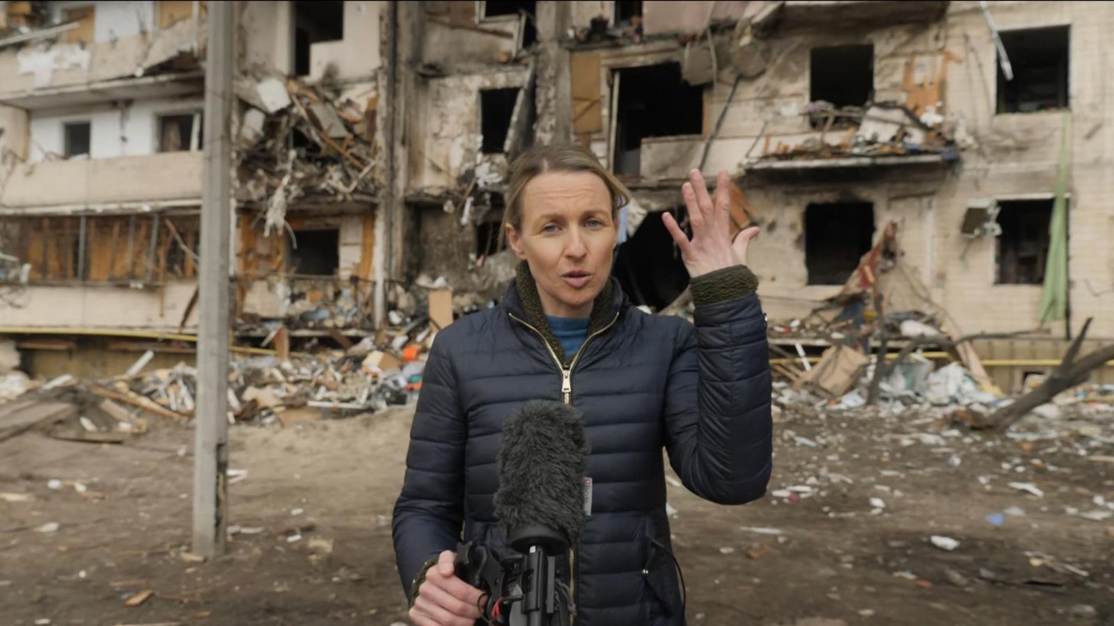 Apartment 'completely shattered' | World News | Sky News