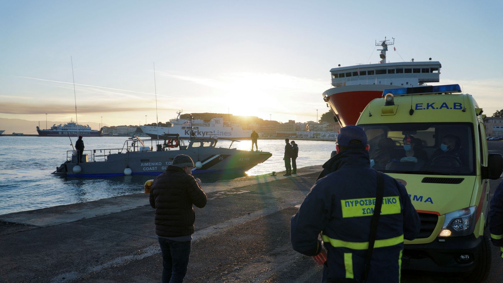 Greece ferry fire: Passengers feared missing and two people trapped on ...