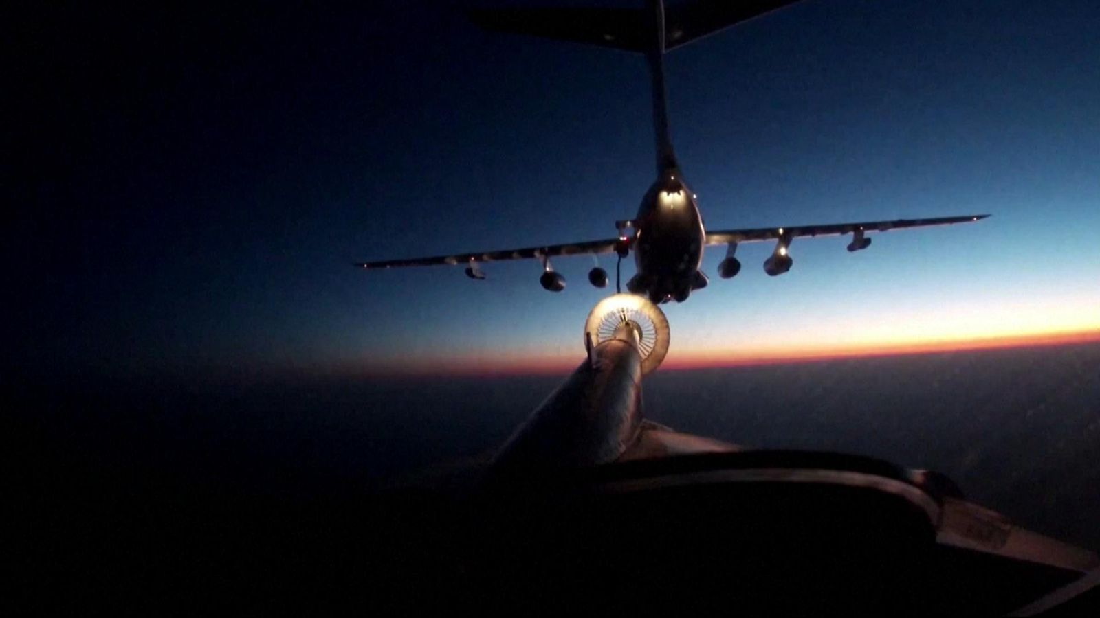 Russian bomber cockpit footage shows moment plane is escorted away from ...