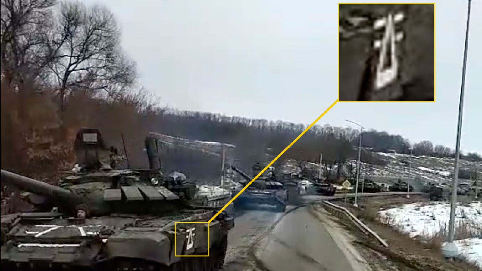 Ukraine crisis: What are the mysterious markings appearing on Russian ...