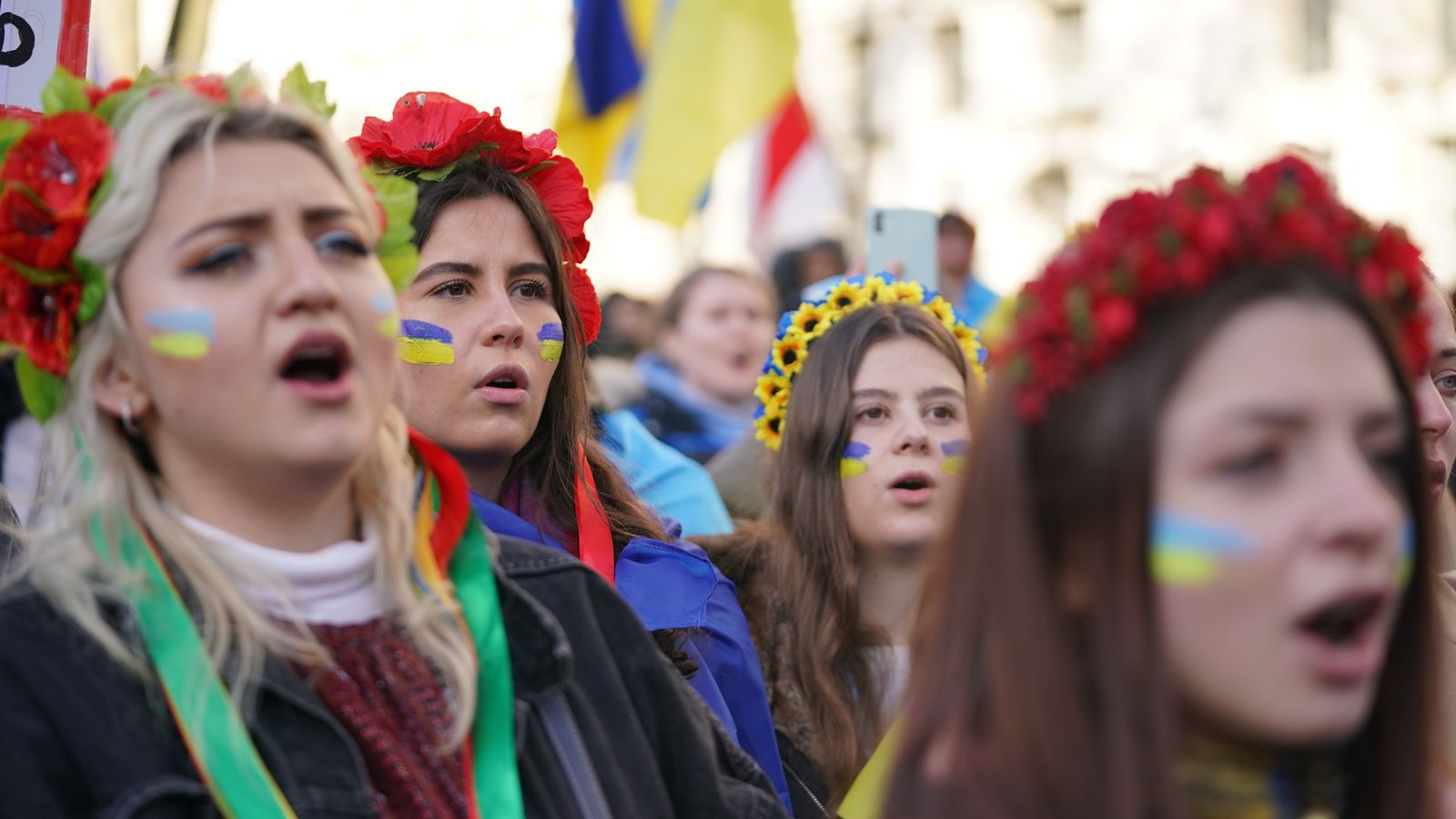 Ukraine invasion: Russian embassy targeted in London as protesters ...