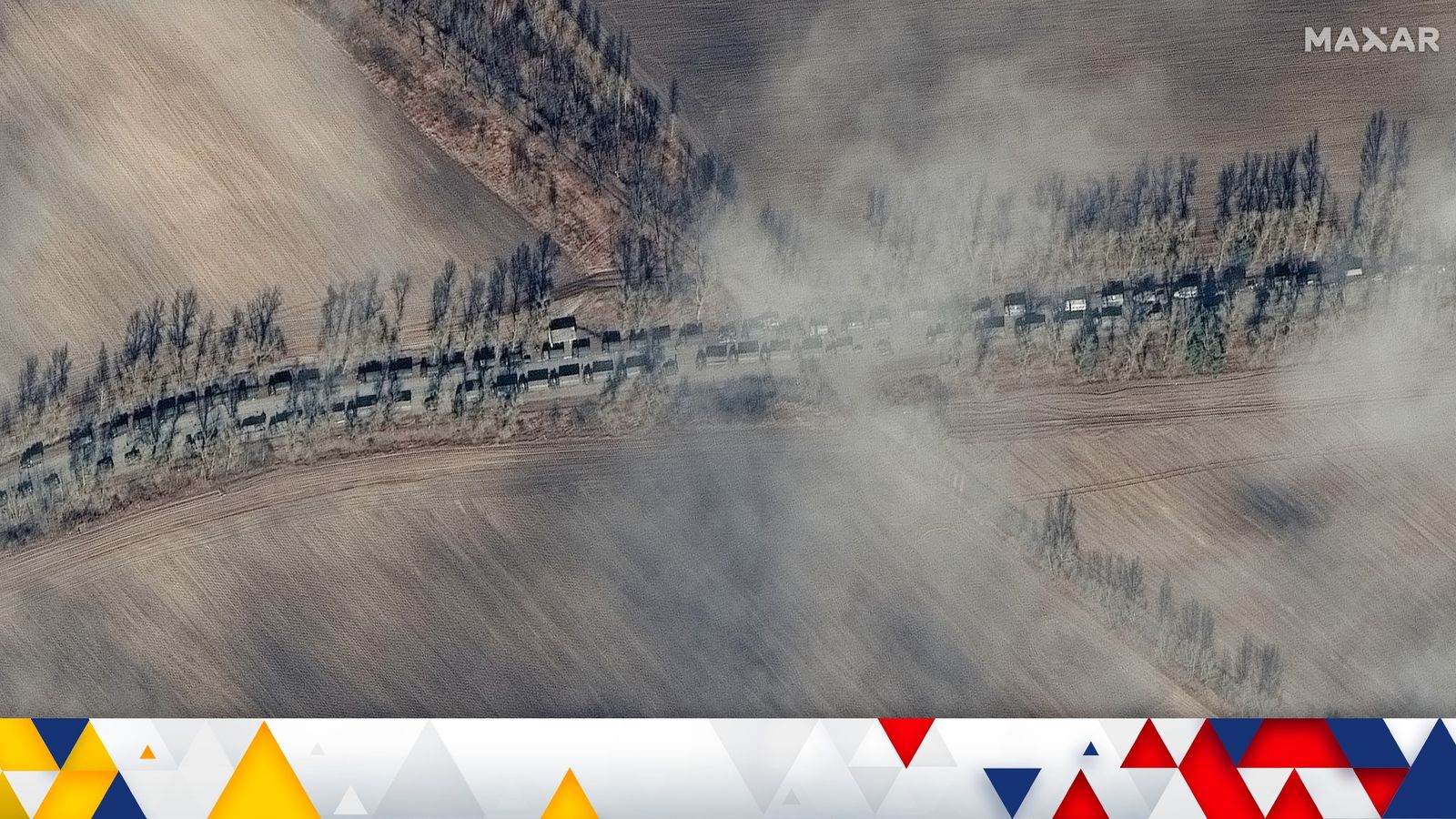 Huge Russian convoy seen near Kyiv | World News | Sky News