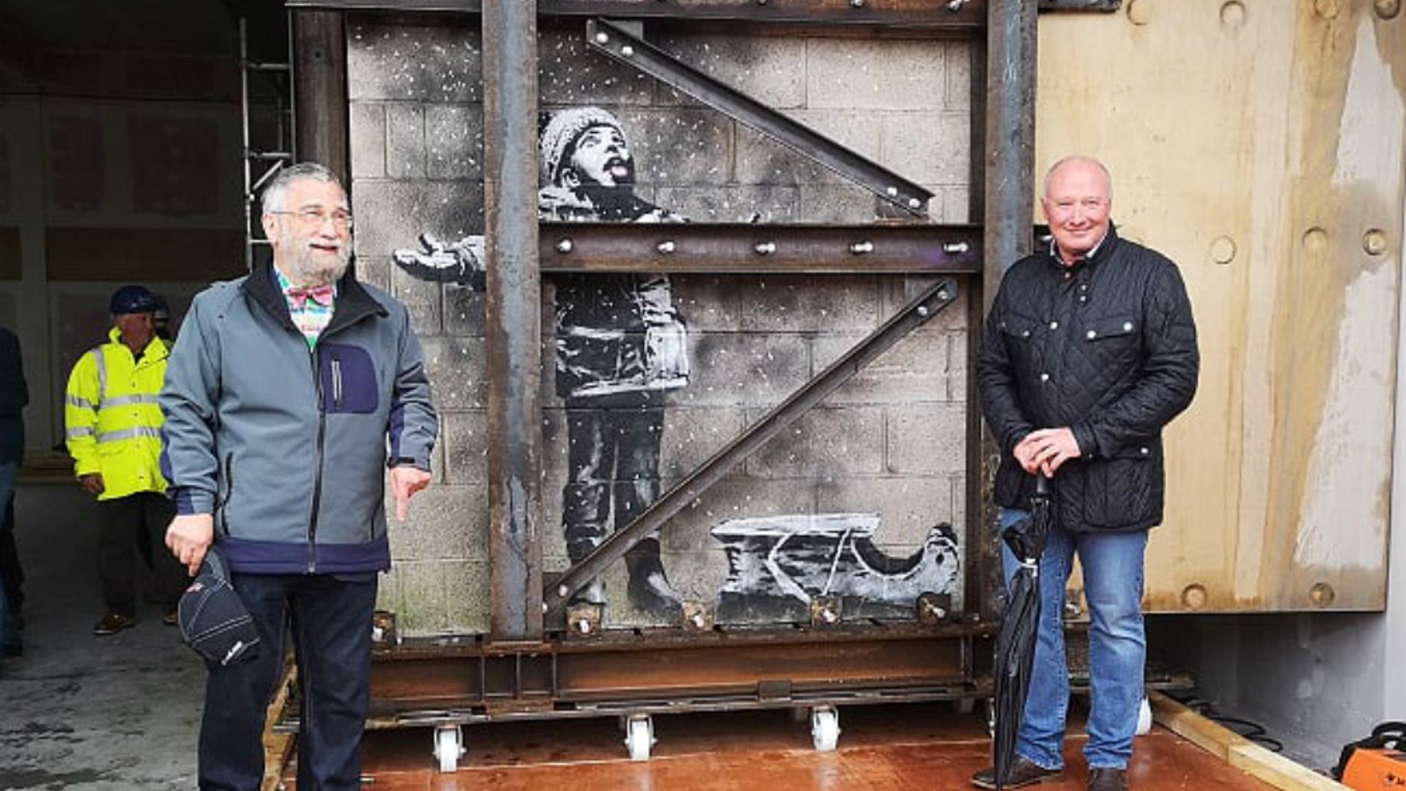 Banksy's Season's Greetings to leave Wales after vandals attack artwork ...