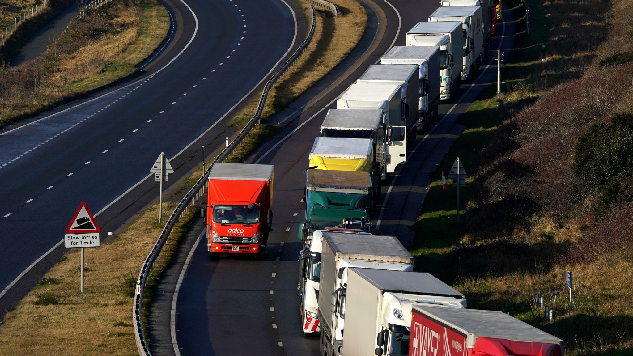 Record use of Dover emergency traffic measures as new Brexit border ...