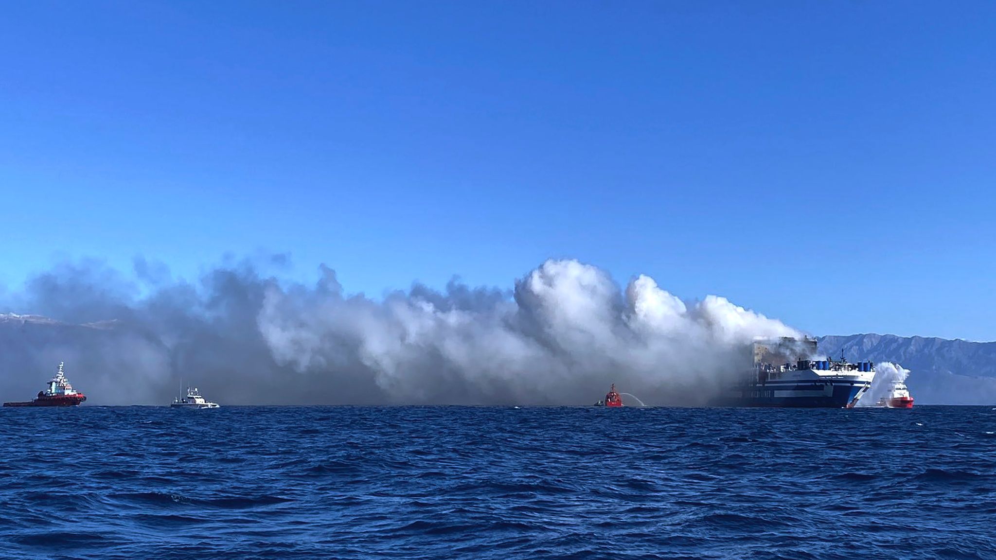 Greece ferry fire: 12 people still missing after ship blaze off Greek ...