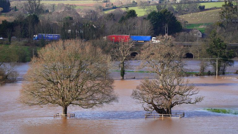 UK weather: Storm Franklin in pictures - trees felled in high winds ...