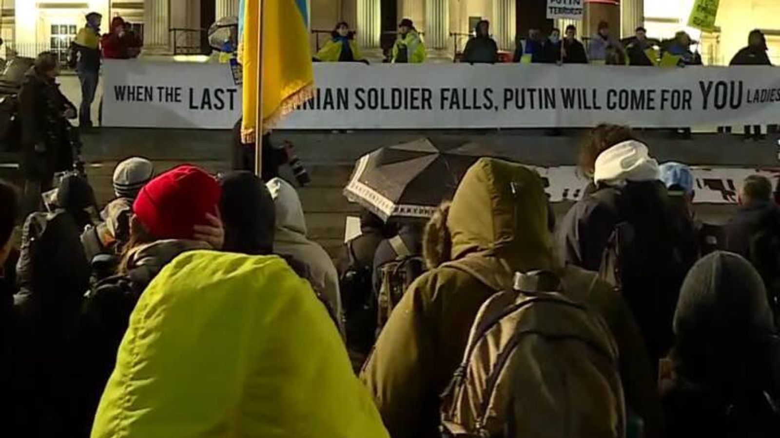Ukraine invasion: Protesters in London demand 'boycott' of Russia | UK ...