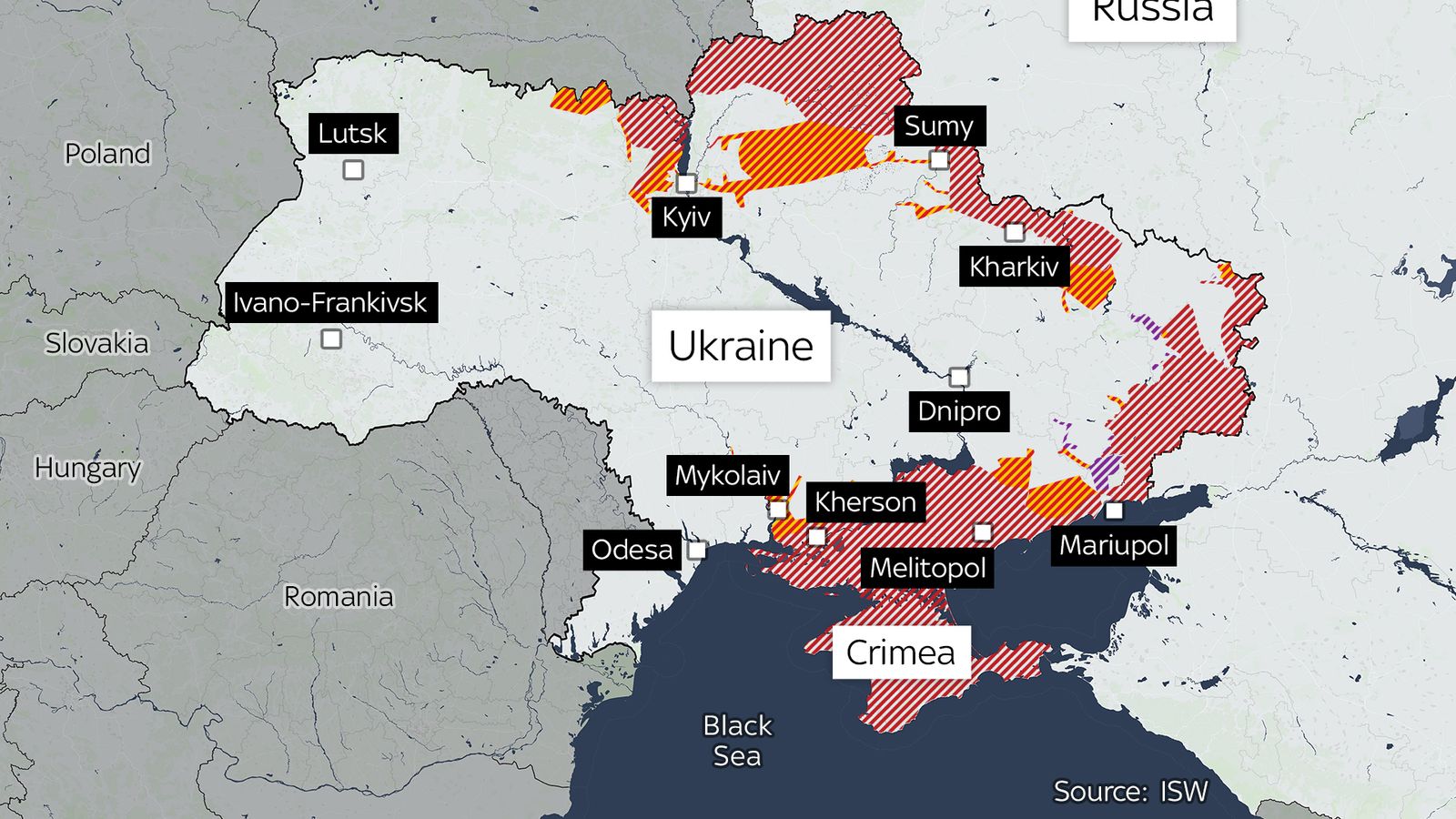 Ukraine war mapped - the story of the invasion so far and what could ...