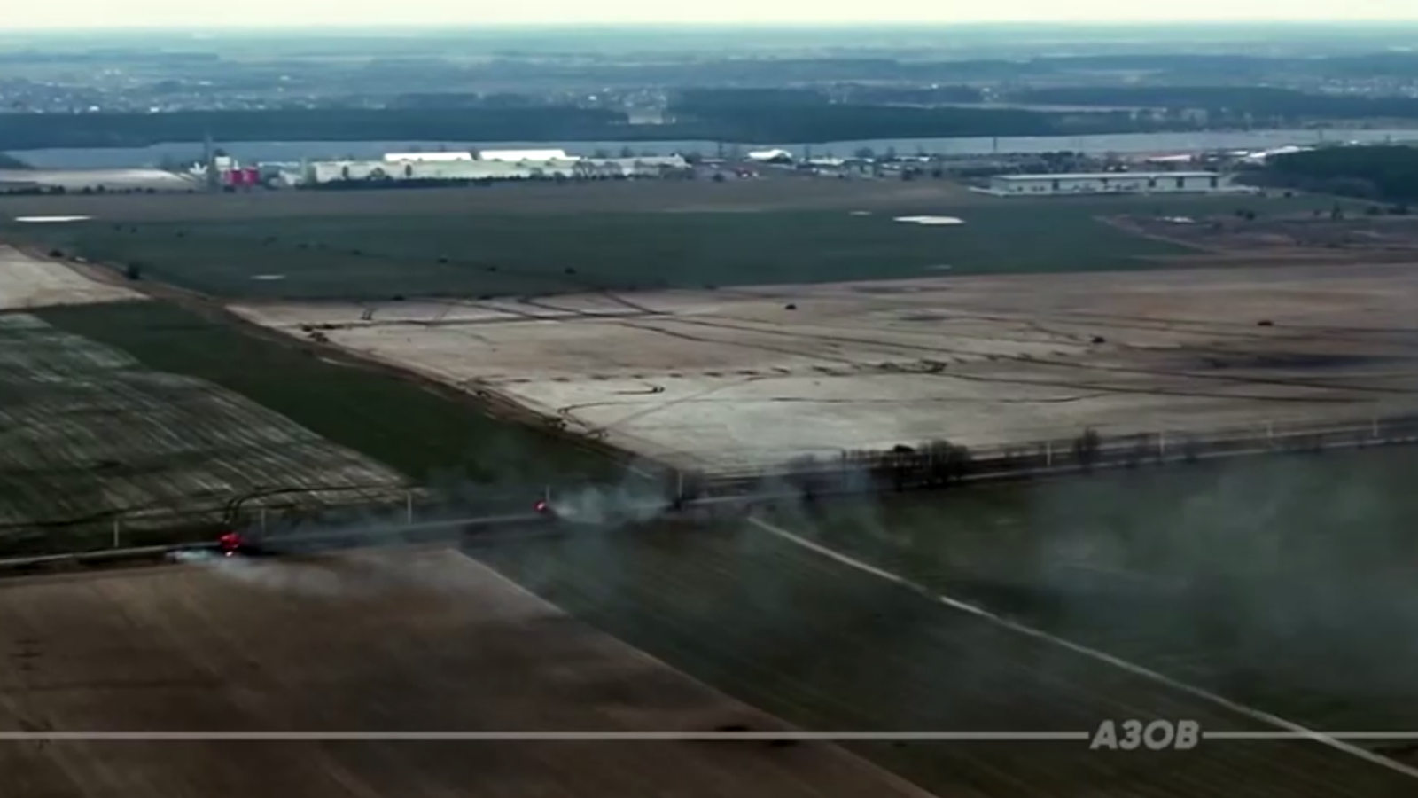 Ukraine war: Drone footage shows Russian tank column retreat after ...