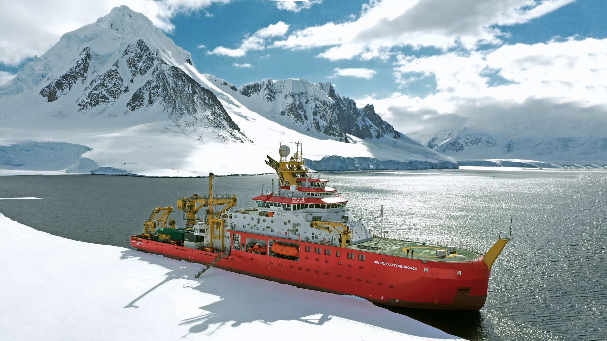 RRS Sir David Attenborough completes ice trials during maiden voyage to ...
