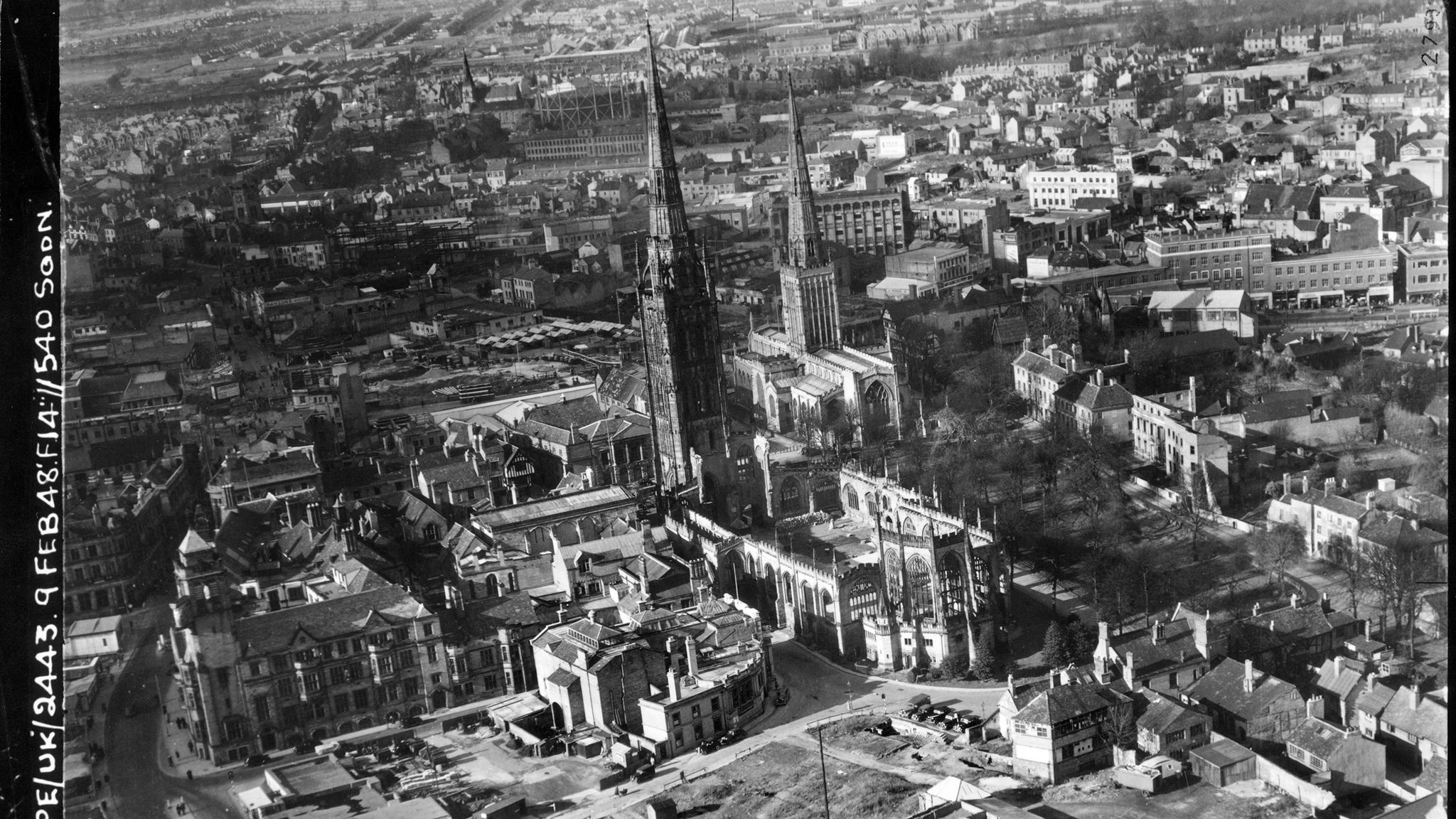 Stunning photos show a century of England from the air | UK News | Sky News