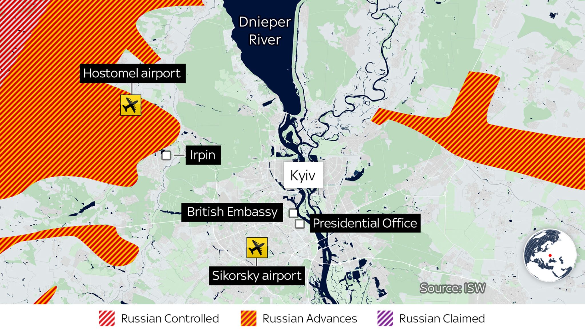 Ukraine war: Drone footage shows Russian tank column retreat after ...