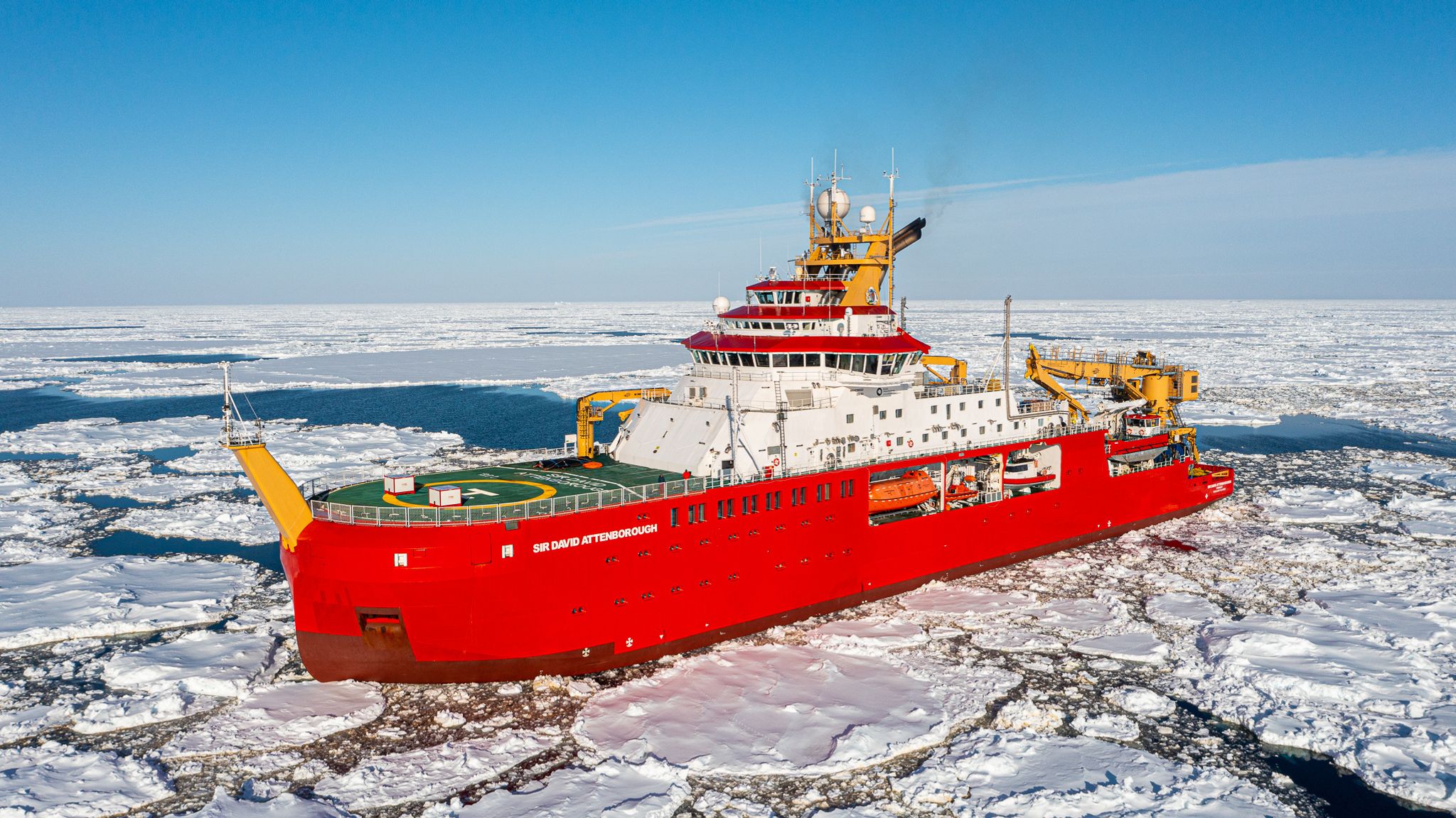 RRS Sir David Attenborough completes ice trials during maiden voyage to ...