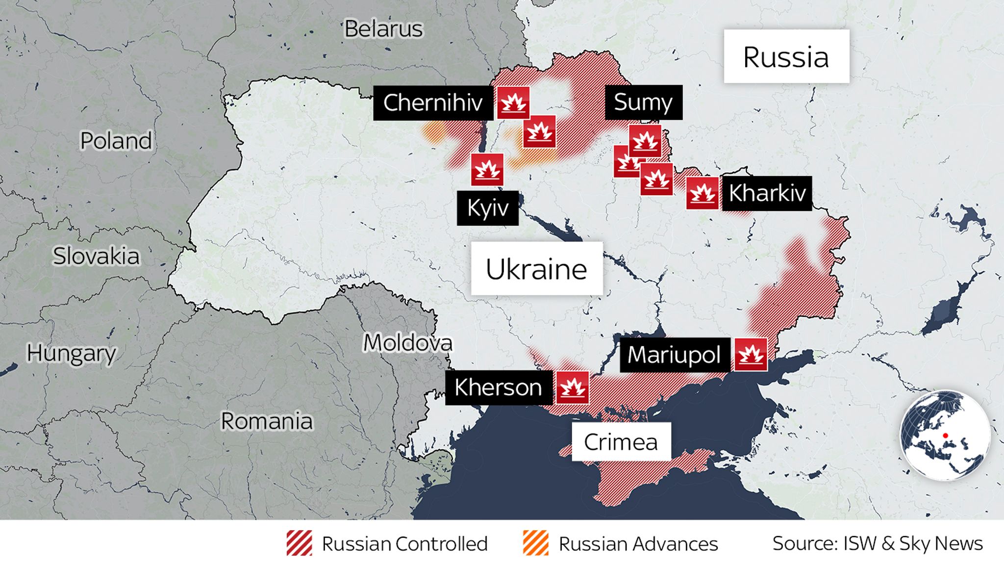 Ukraine invasion: Russia launches 'war of the cities' as its forces ...