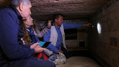 Egypt: Archaeologists uncover five ancient tombs decorated with ...