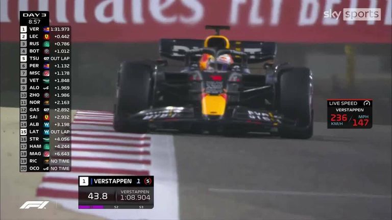 Max Verstappen pushes again with final fastest lap | Video | Watch TV ...
