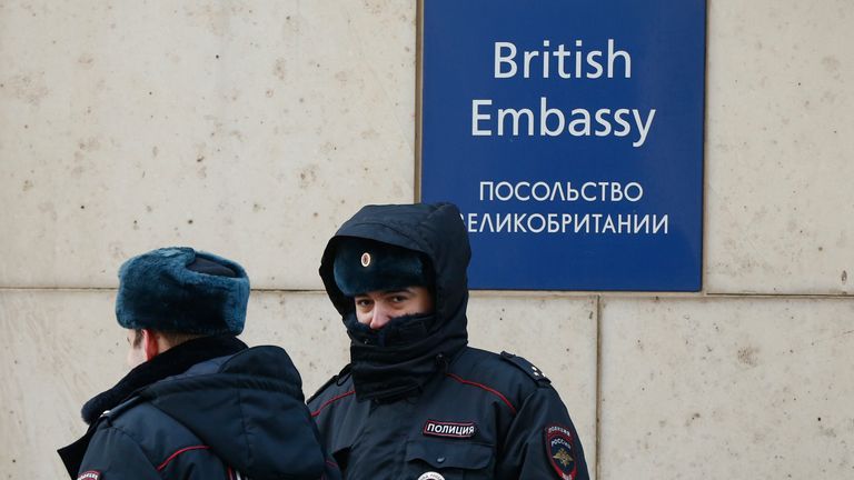 British embassy in Moscow