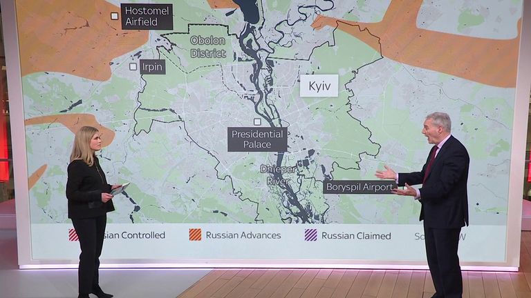 Russians attempt to surround Kyiv | World News | Sky News