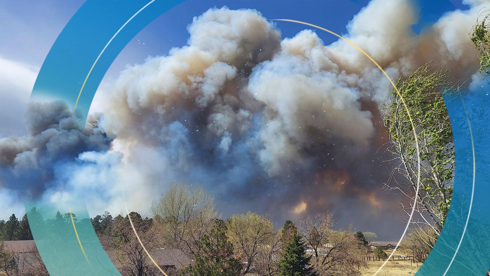 Arizona wildfires: Residents flee as 50mph winds drive 100ft 'wall of ...