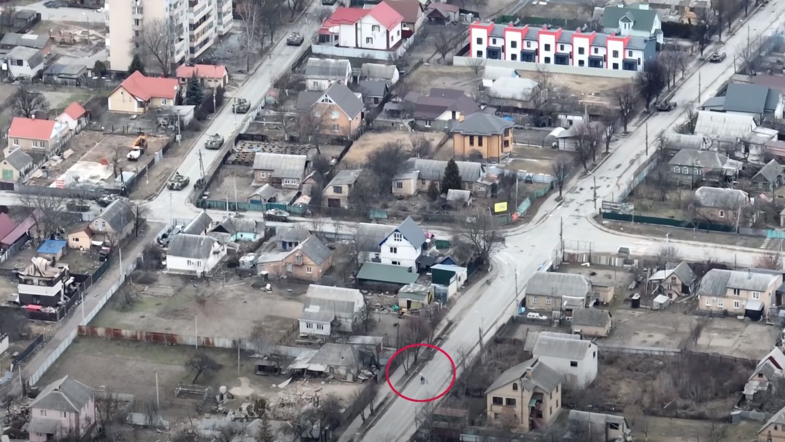 Ukraine war: Drone footage appears to show Russian military vehicles ...