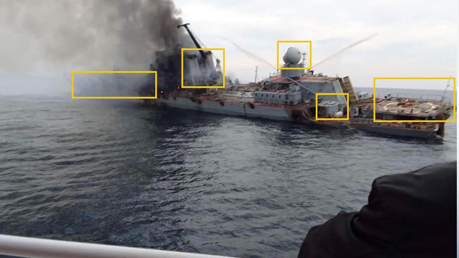 Ukraine war: Images of Russian warship Moskva before it sank emerge ...