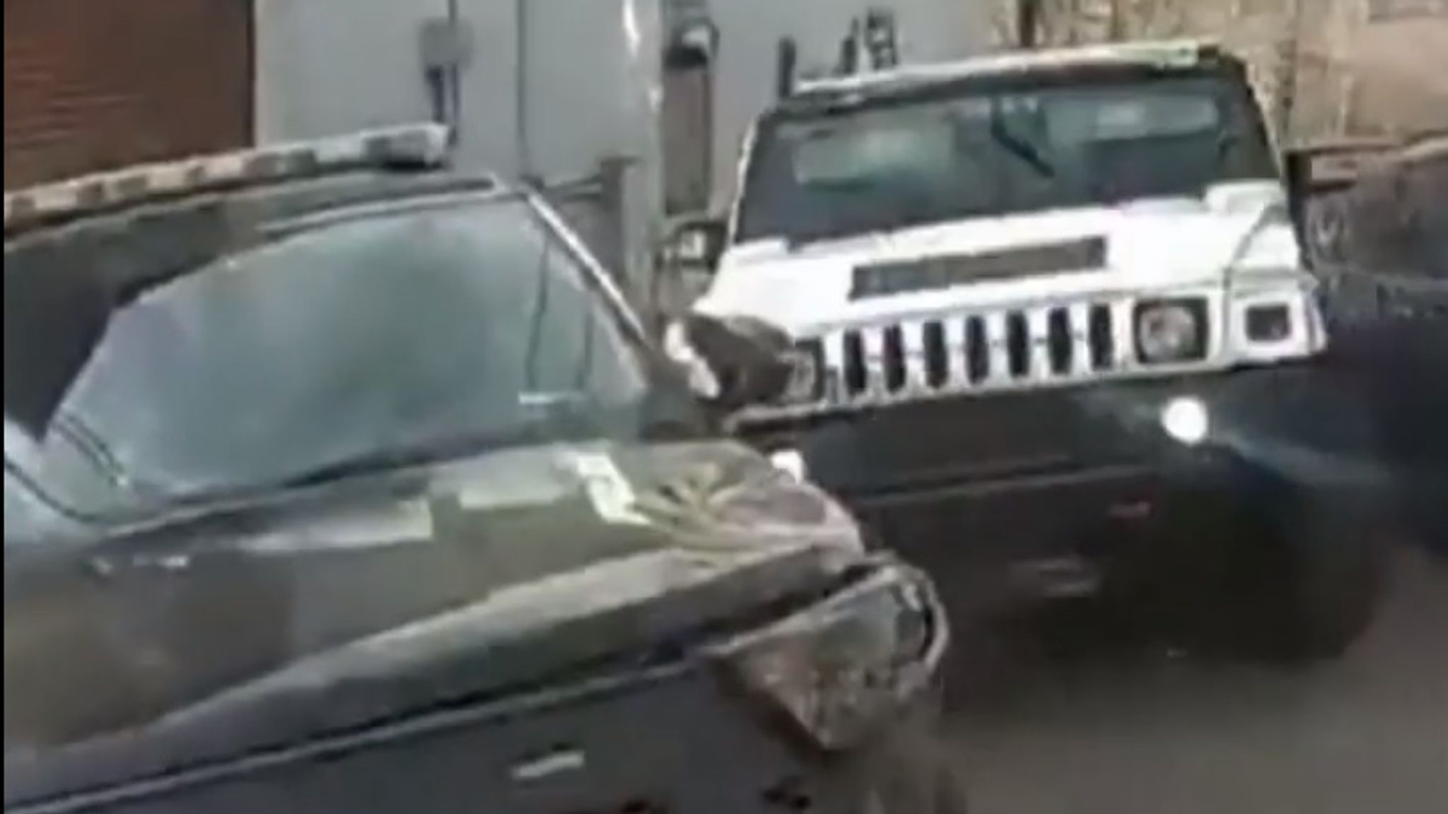 Seven US officers injured after Hummer rams past police car | World ...