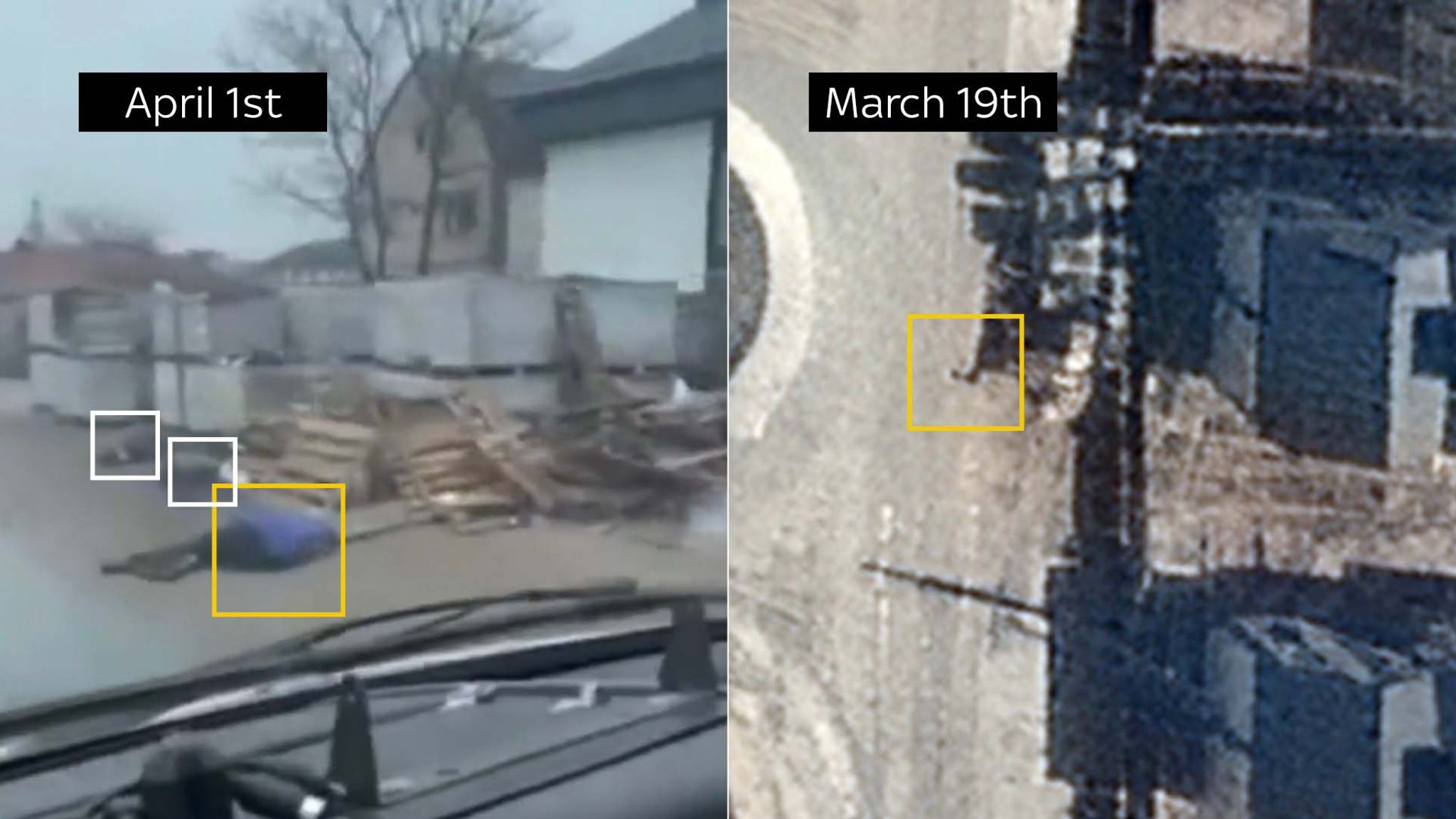 Ukraine war: Satellite imagery shows bodies in Bucha lay in the street ...