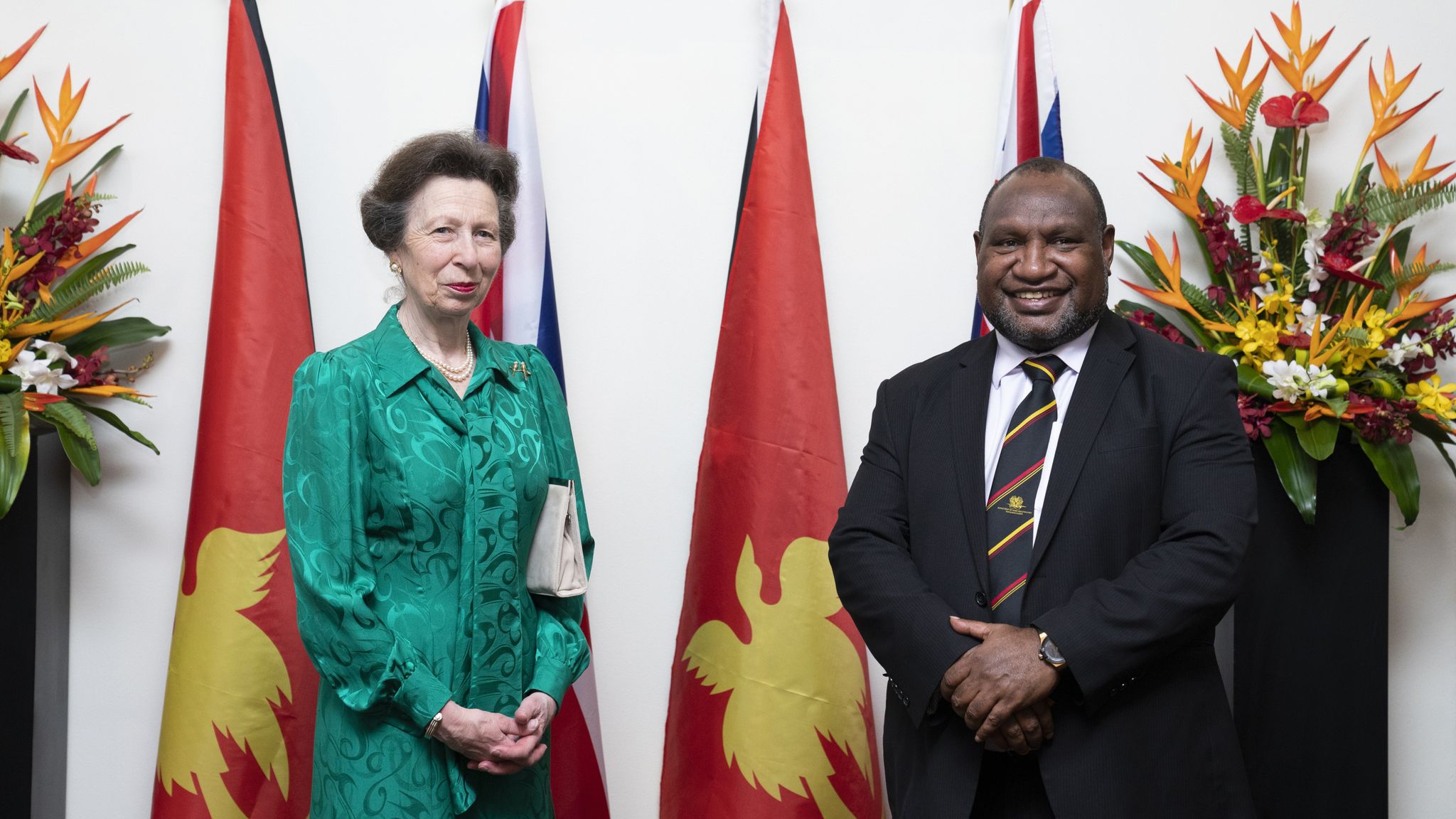 Princess Anne welcomed in Papua New Guinea for royal tour marking Queen ...