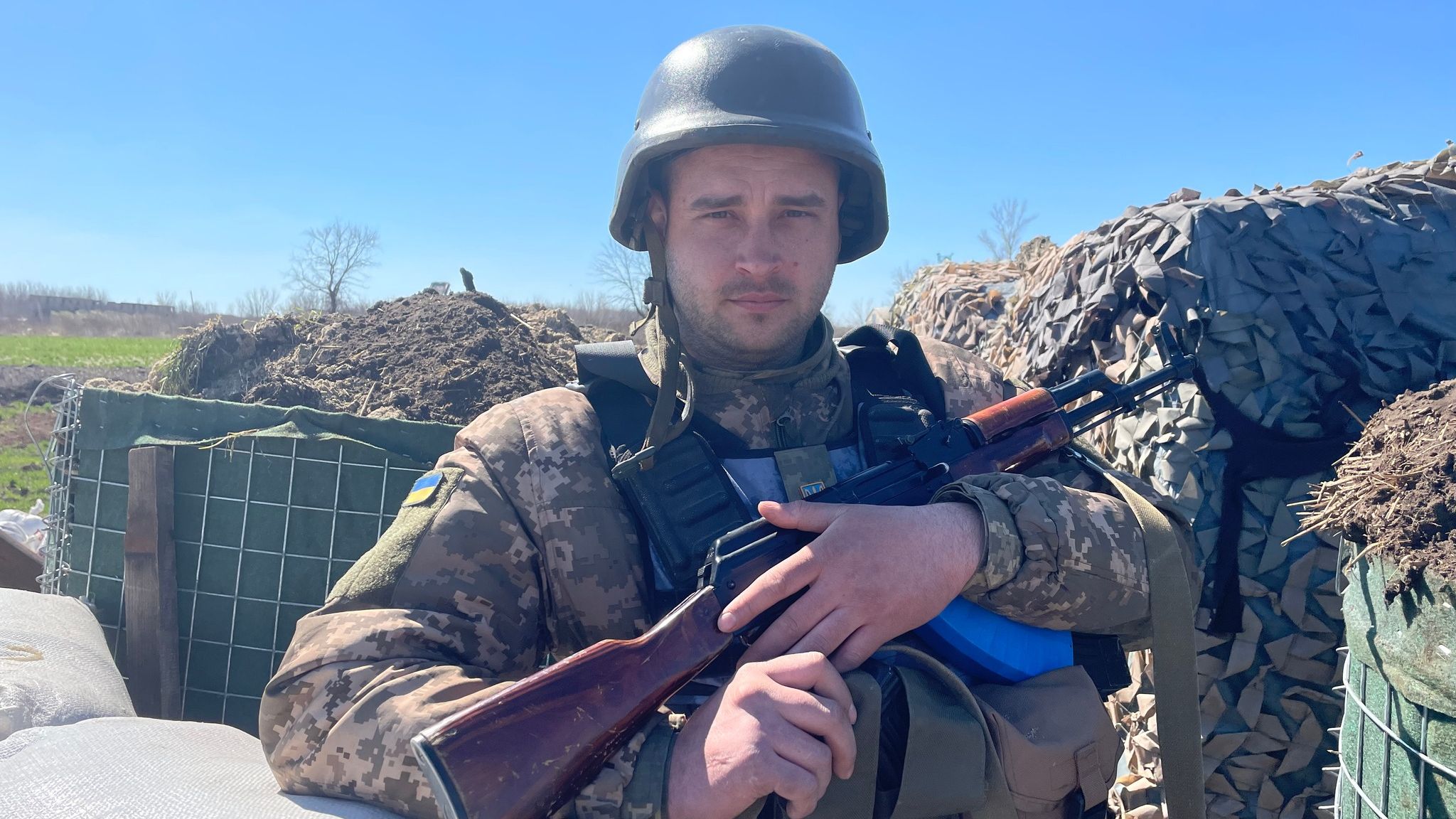 Ukraine war: Ukrainian soldier on his way to frontline for first time ...