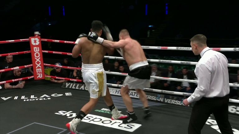 Heavyweight Harris unloads huge KO! | Video | Watch TV Show | Sky Sports