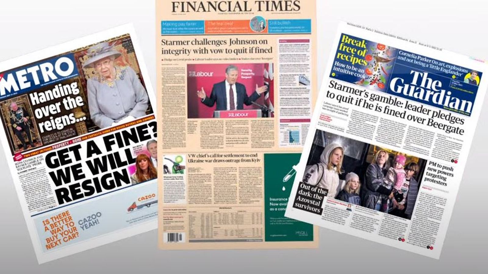 Tuesday's national newspaper front pages | UK News | Sky News