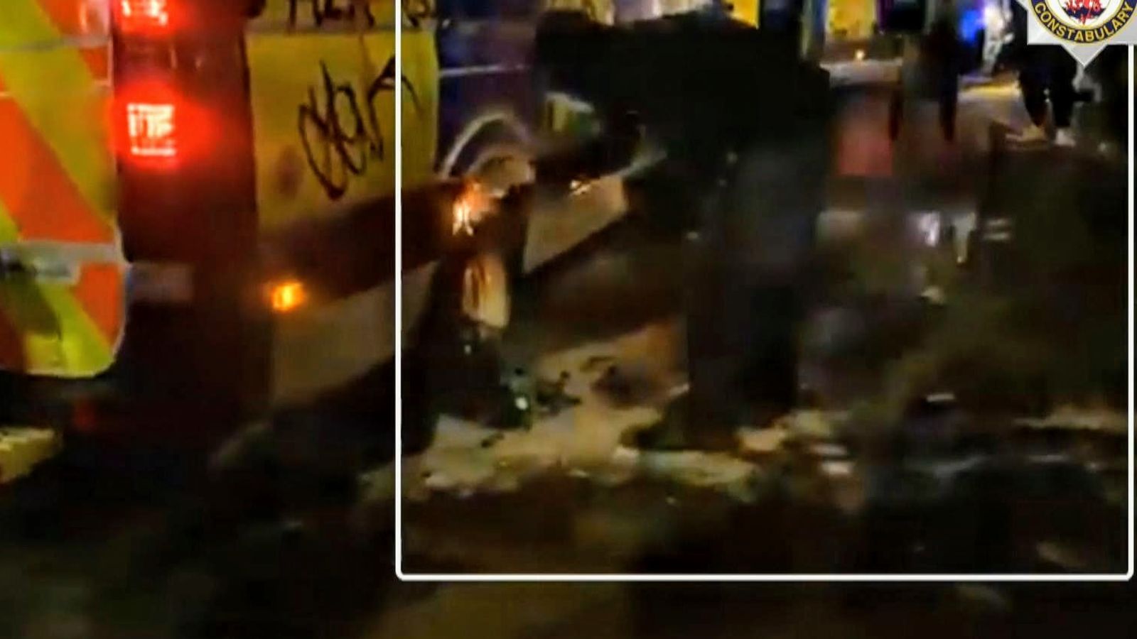 Bristol rioter who set fire to a police vehicle jailed for five years ...