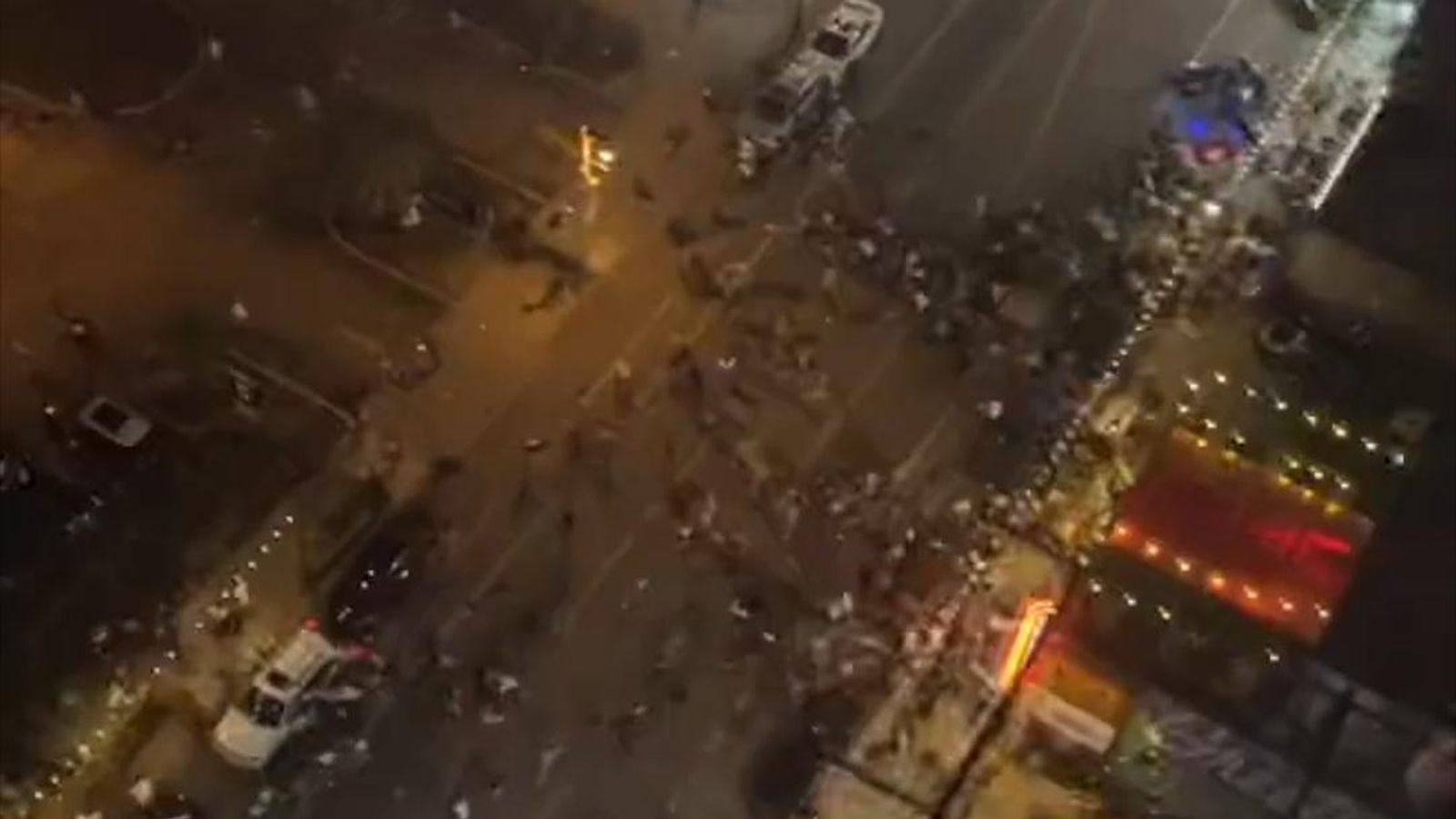 Crowds scatter after Milwaukee shooting | US News | Sky News