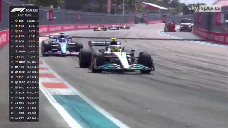 Lewis Hamilton overtakes Fernando Alonso to take 7th | Video | Watch TV ...