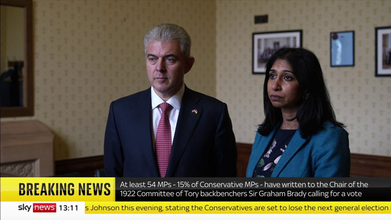 Boris Johnson: Lewis and Braverman back PM | Politics News | Sky News