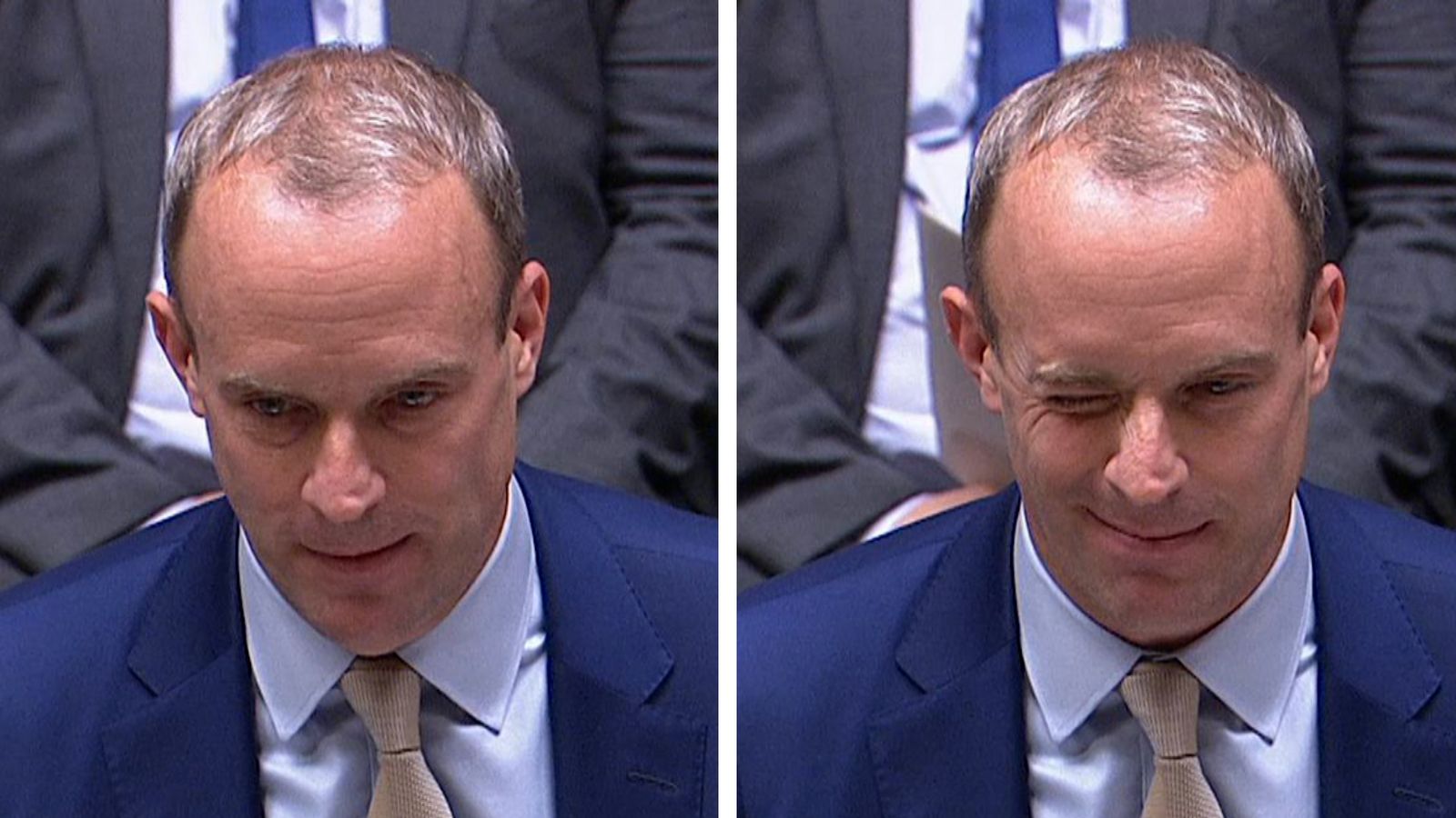 PMQs: Dominic Raab winks at Angela Rayner | Politics News | Sky News