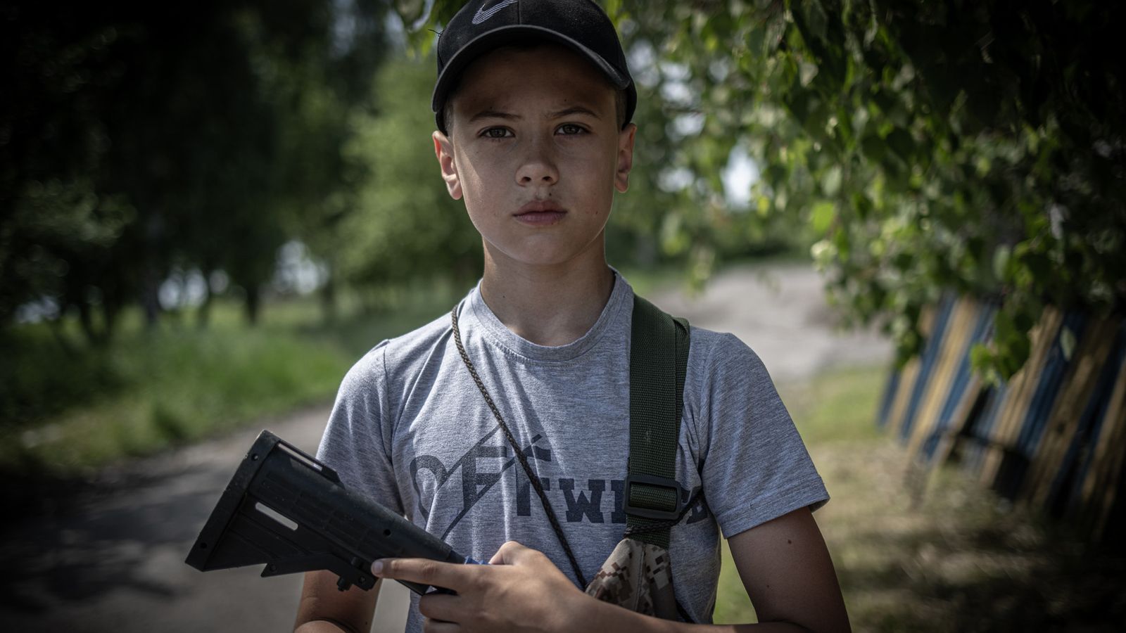 Children showing bravery in the war | World News | Sky News