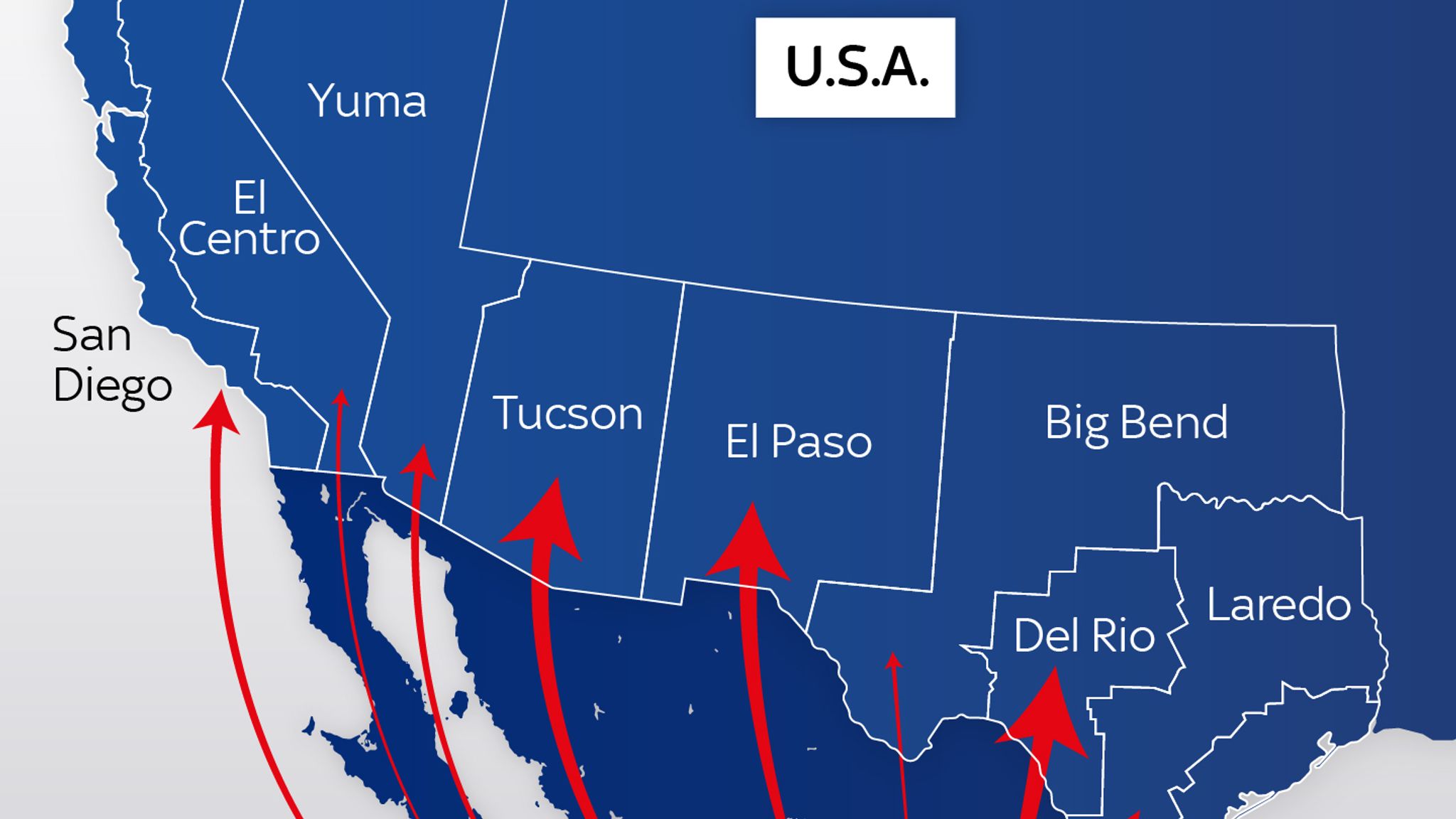 Where do US migrants come from and how do they get there? | World News ...