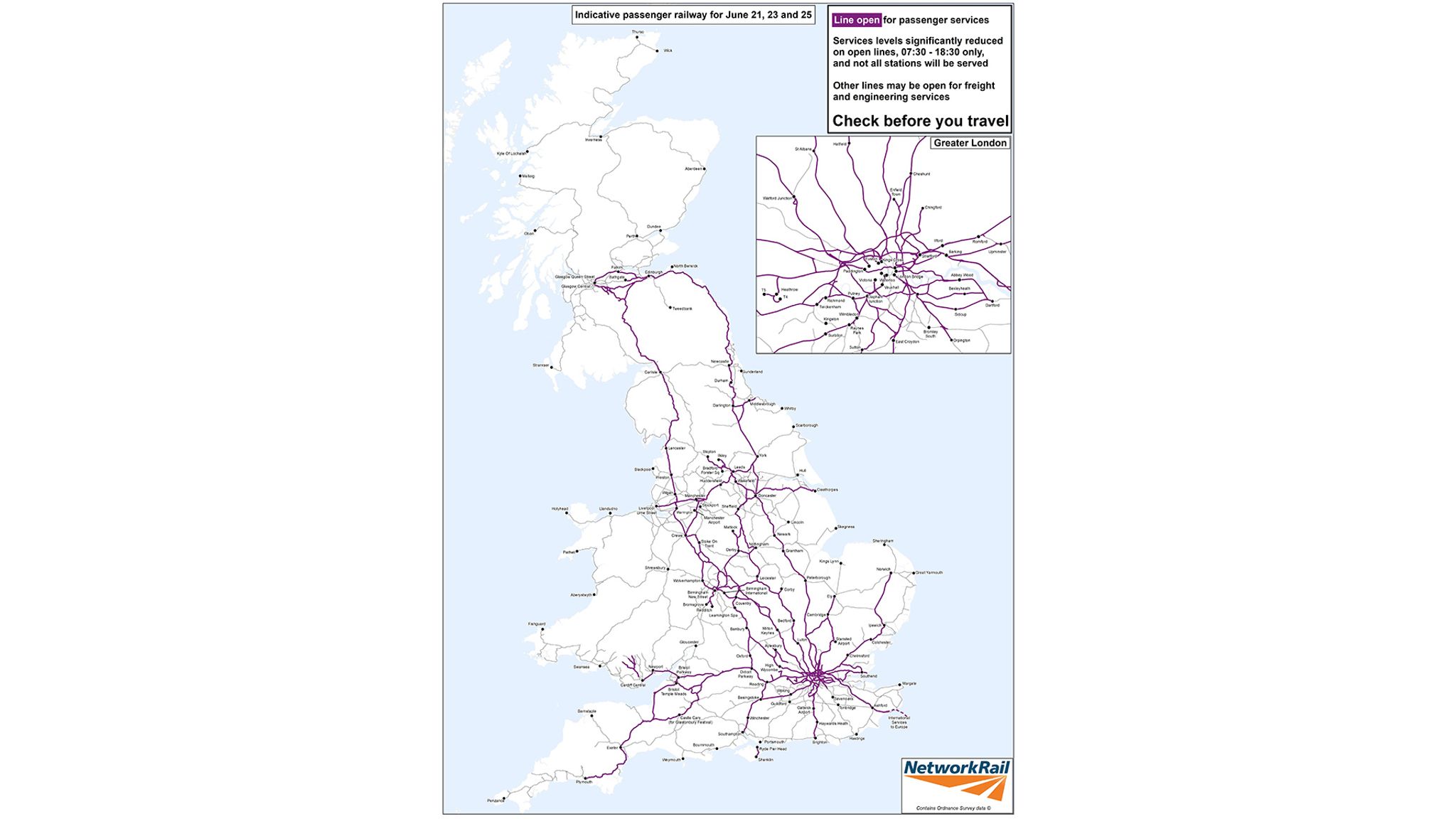 Three-day rail strike to cause six days of disruption, Network Rail ...