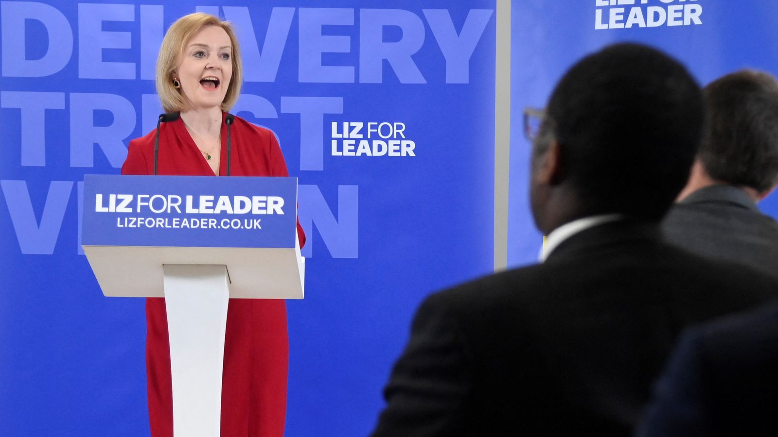 Sky's Beth Rigby asks Liz Truss if Boris Johnson's support 'the kiss of ...